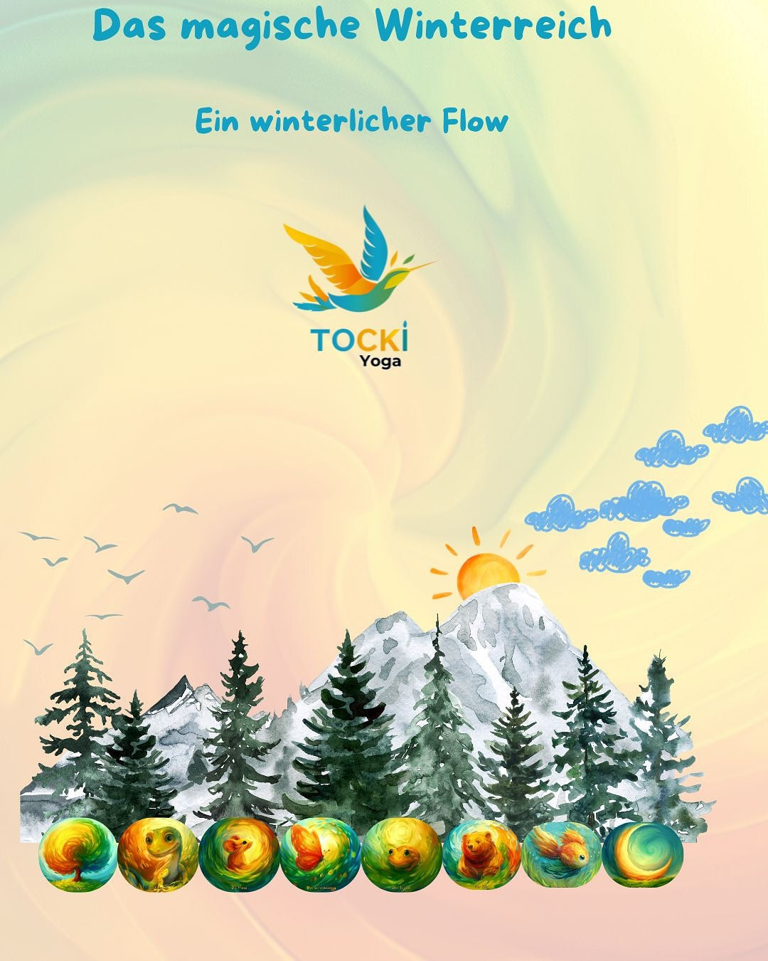Winterliche Kinder-Yoga-Geschichte zum Mitmachen – TOCKI Yoga